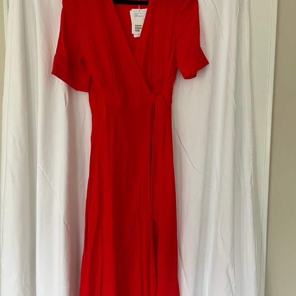 & Other Stories | Dresses | Other Stories Red Wrap Dress | Poshmark